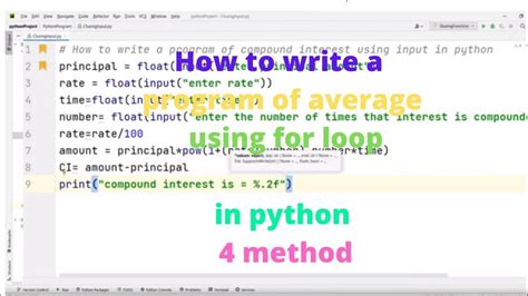 how to write a program of average using for loop in python 4 method