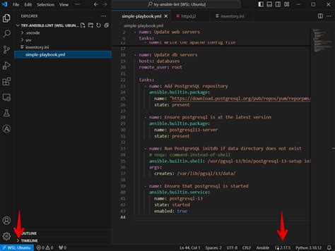 How To Setup Ansible Lint Extension In VSCode On Windows Using WSL