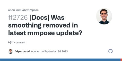 [docs] Was Smoothing Removed In Latest Mmpose Update · Issue 2726 · Open Mmlab Mmpose · Github