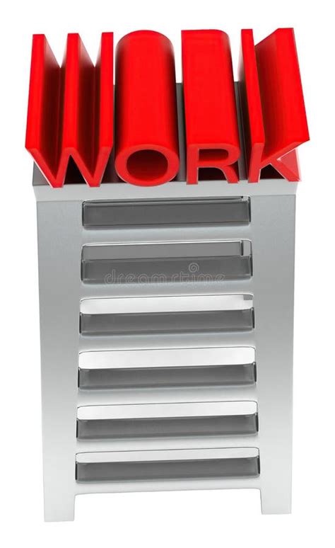 3d Work Text On Movable Ladder Concept Stock Illustration Illustration Of Ladder White 271398365
