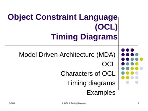 Pdf Model Driven Architecture Mda Ocl Characters Of Ocl Dokumentips