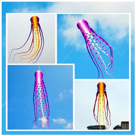 Профессиональный воздушный змей осьминог из нейлона 800 см Aliexpress