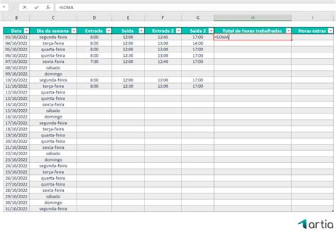Planilha De Horas Trabalhadas No Excel Como Fazer Con