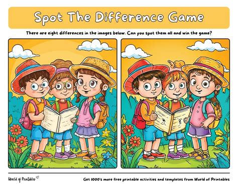 Free Printable Spot The Difference For Elderly