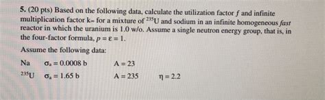solved 5 20pts based on the following data calculate the