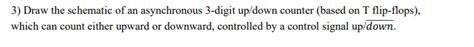 Solved Draw The Schematic Of An Asynchronous 3 Digit
