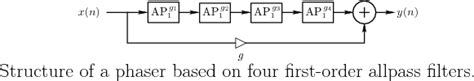 Phasing With First Order Allpass Filters