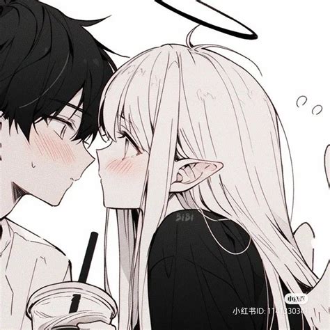 Two Anime Characters Are Kissing Each Other