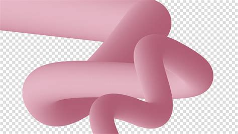 투명한 배경에 고립 된 동적 구부러진 물결 모양 선 핑크 그라데이션 추상 3d 모양 디자인 그래픽 템플릿입니다 0명에 대한 스톡 벡터 아트 및 기타 이미지 Istock