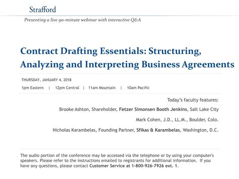 Contract Drafting Essentials Organization And Structure Of The