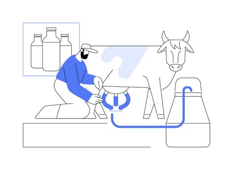 Milking Machine Abstract Concept Vector Illustration Vector