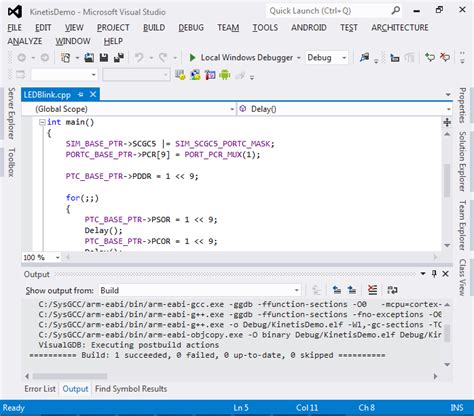 Creating Freescale Kinetis Projects With Visual Studio VisualGDB