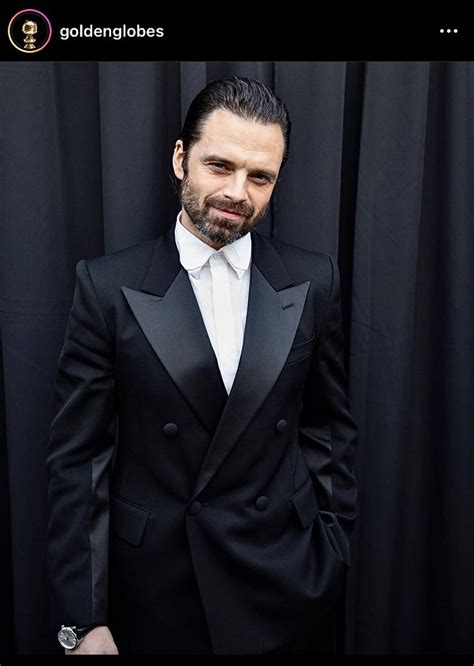 Sebastian Stan From Golden Globes Instagram