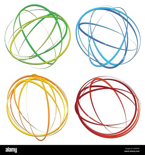 Circle Design Element With Random Oval Ellipse Shapes Stock Vector Image And Art Alamy