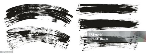 플랫 팬 브러쉬 일반 곡선 및 긴 배경 믹스 높은 세부 상추 추상 벡터 배경 믹스 세트 0명에 대한 스톡 벡터 아트 및 기타