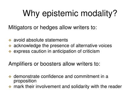 Ppt Epistemic Modality In Learner Writing Powerpoint Presentation