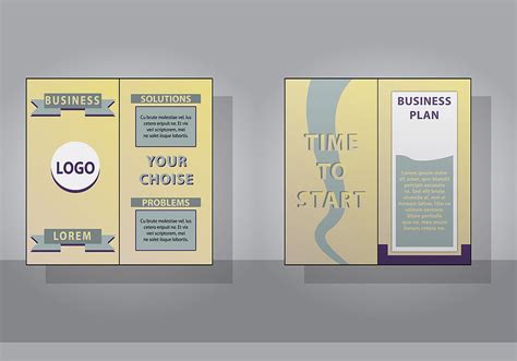 브로셔 전단지 디자인 레이아웃 템플릿 크기 벡터의 집합 Eps Ai Uidownload