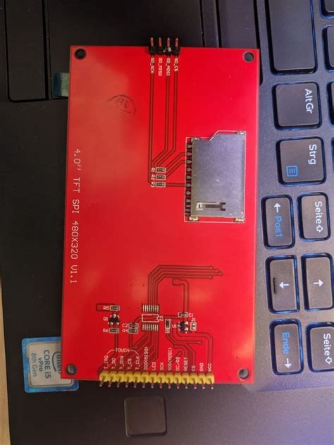 4 Spi 480x320 Display Mit Der Ucglibh Lib Verwenden Deutsch