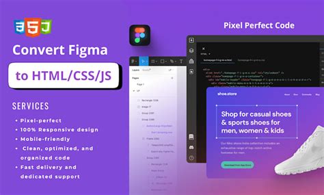 Convert Figma To Responsive Html Css Javascript Landing Page By Eye