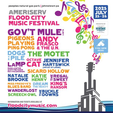 Flood City Music Festival 2025 Lineup Grooveist