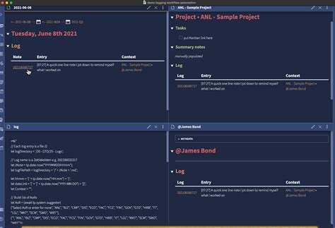 Multi Context Logging Of My Day Dataviewjs Templater Share Showcase Obsidian Forum
