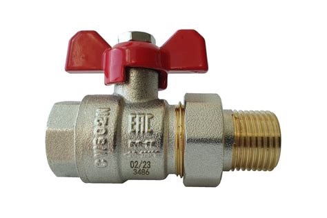 Ридан Bvr Fr кран шаровой РИДАН ГОСТ Р 59553 с накидной гайкой и ниппелем американка Dn15