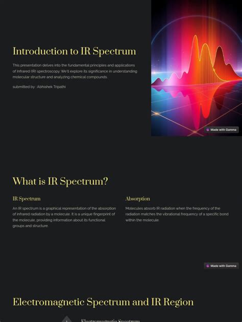 Introduction To Ir Spectrum Pdf