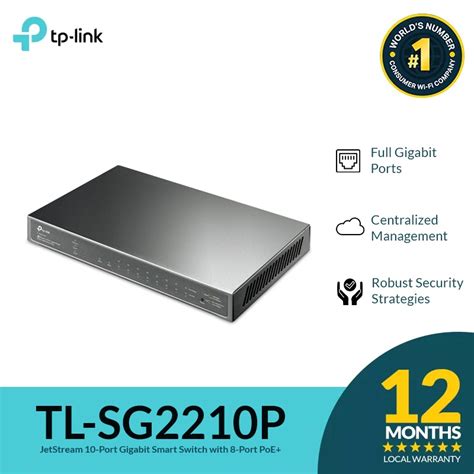 Tp Link Tl Sg P Jetstream Port Gigabit Smart Switch With Port Poe Shopee Philippines