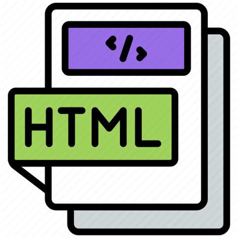 html file format filetype extension document icon download on
