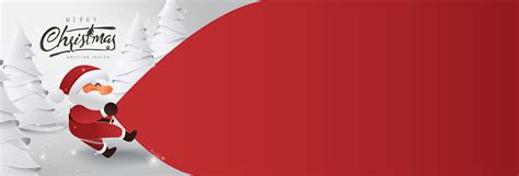 산타 클로스 눈 가을에 배달 크리스마스 선물에 실행에 큰 가방 메리 크리스마스 텍스트 서문 문자 벡터 그림입니다 크리스마스에 대한 스톡 벡터 아트 및 기타 이미지 Istock