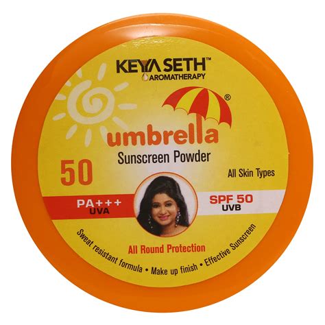 Buy Umbrella Sunscreen Powder Spf 50 Pa By Keya Seth Aromatherapy