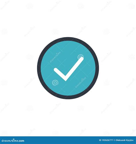 Checkmark And X Or Confirm And Deny Icon Button Flat For Apps And Websites Symbol Icon
