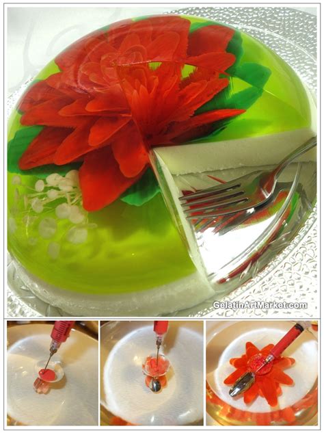 Gelatin Art Flower Cake Learn How To Make It At