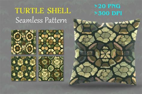 Turtle Shell Seamless Pattern Graphic By Bw Vector · Creative Fabrica