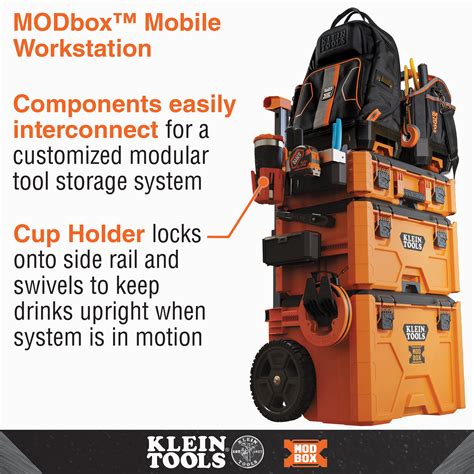 Modbox™ Cup Holder Rail Attachment 54817mb Klein Tools