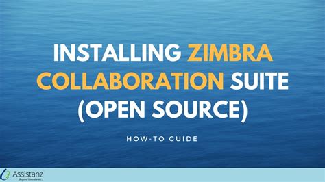 Installing Zimbra Collaboration Suite Open Source Youtube