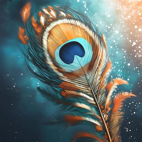 Peacock Feather Ai Generated Premium Ai Generated Image