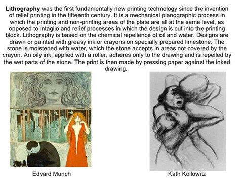 Printmaking 1and 2 Lithography