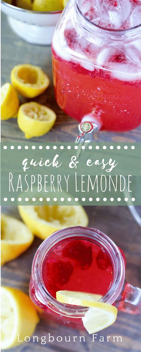 Quick And Easy Raspberry Lemonade Recipe Raspberry Lemonade Recipe Homemade Lemonade Recipes