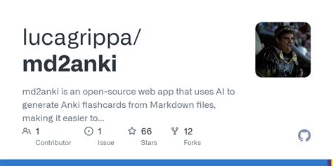 Github Lucagrippamd2anki Md2anki Is An Open Source Web App That