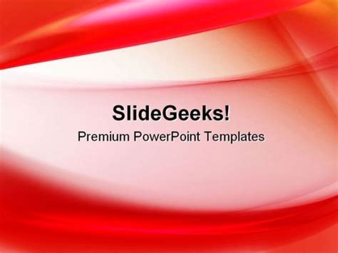 Red Abstract PowerPoint Template 0910