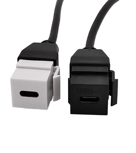 USB 3 1 Type C Keystone Male Female To Female USB C Coupler Inserts Socket Cable Port Extension
