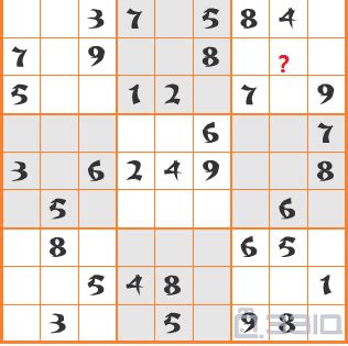问号处应该填什么数字呢 126593 数独游戏 数学天地 33IQ