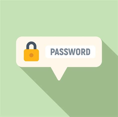Premium Vector Password Security Icon Flat Vector Security Cyber Padlock Shield