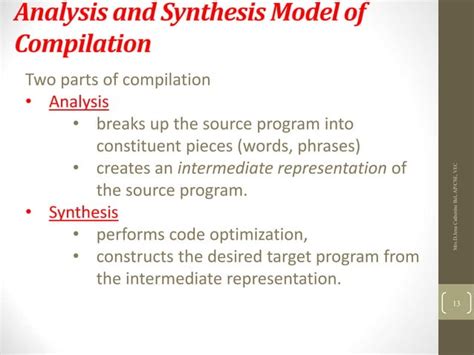 Compiler Design Unit 1 Ppt Programming Languages Computing