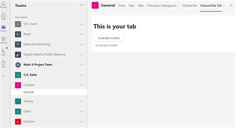 Create A Channel Tab Or Group Tab Teams Microsoft Learn