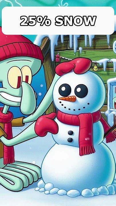 Squidward Snow 🚡 Shorts Youtube