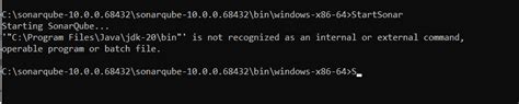 Java Path Is Not Recognized In Sonarqube Installation Stack Overflow