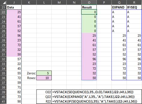 excel formula to grab values from another column and paste with