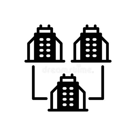 Black Solid Icon For Entities Entity And Corporate Stock Vector